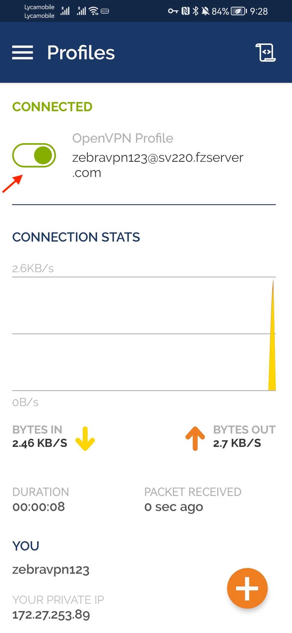 如何使用 URL 配置文件在 android 设备上设置 OpenVPN v3
