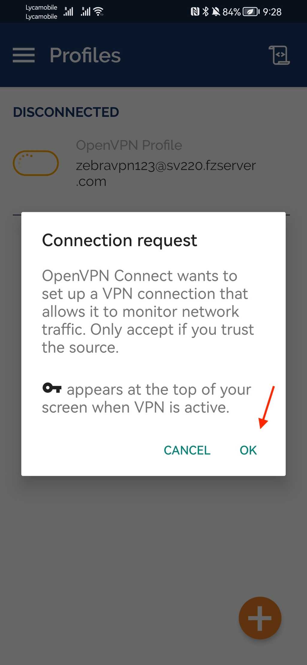 如何使用 URL 配置文件在 android 设备上设置 OpenVPN v3