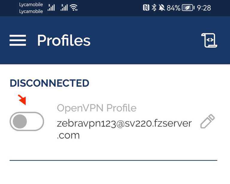 如何使用 URL 配置文件在 android 设备上设置 OpenVPN v3